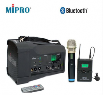 MIPRO] MA-100SB 이동형무선스피커시스템 포터블앰프스피커/무선마이크포함/ 초경량휴대가능/블루투스/ 강의 행사